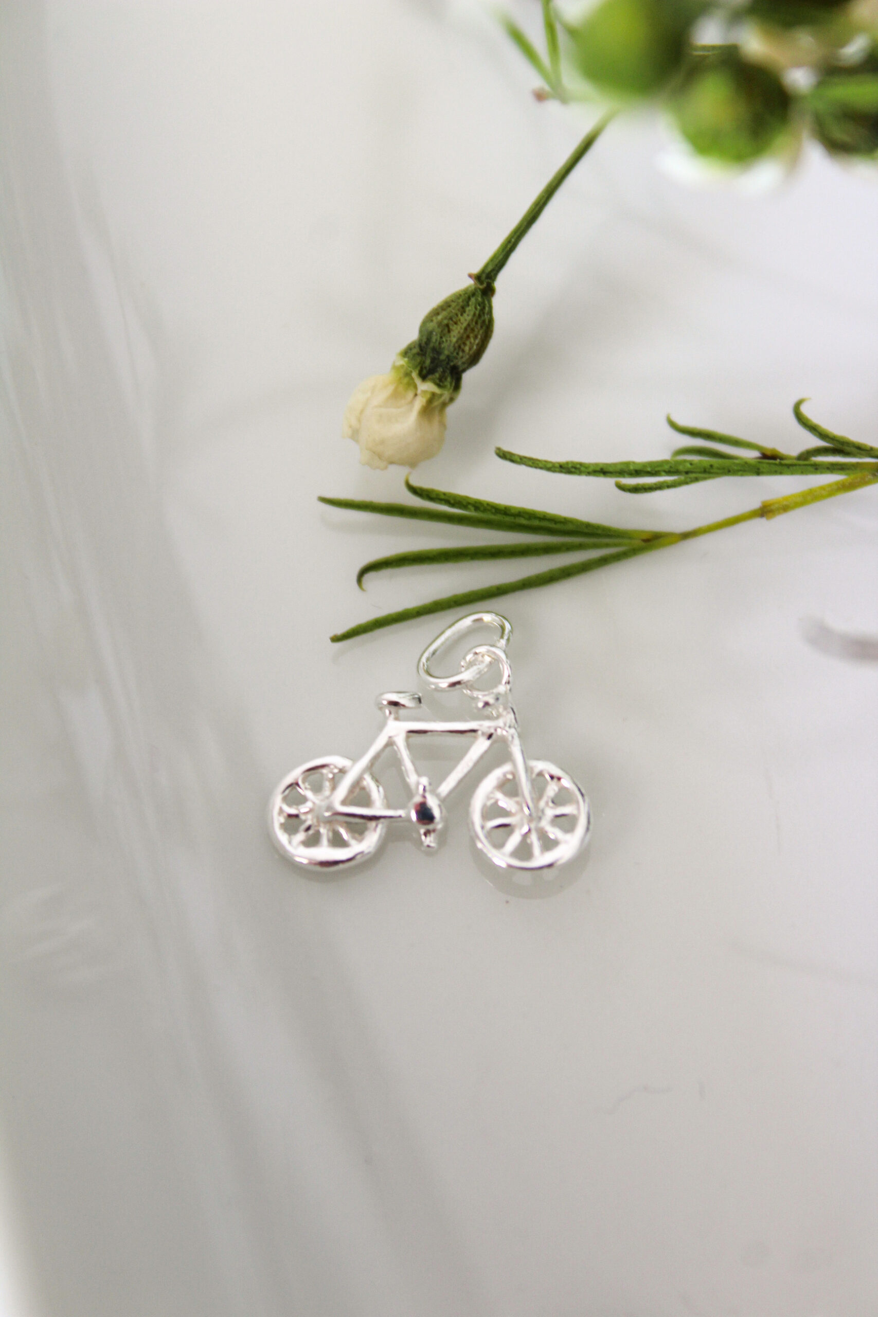 Bicycle Pendant - Silver Keeper