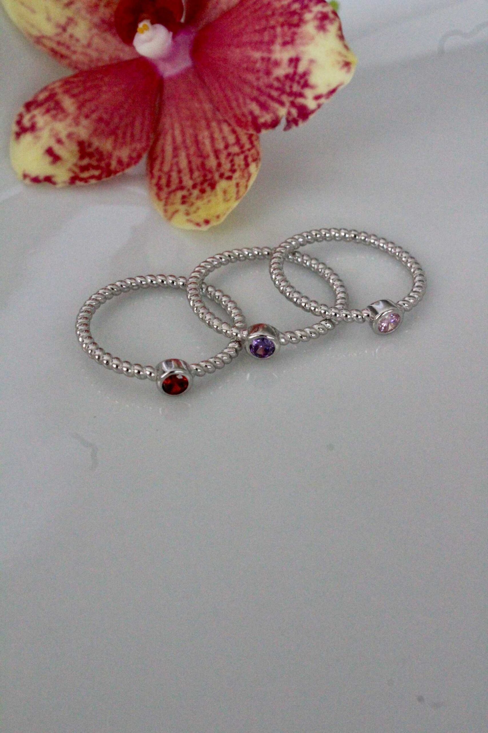 Red Stone Ring - Silver Keeper